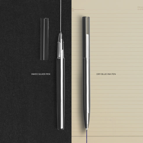 silver ink pen set – Atom